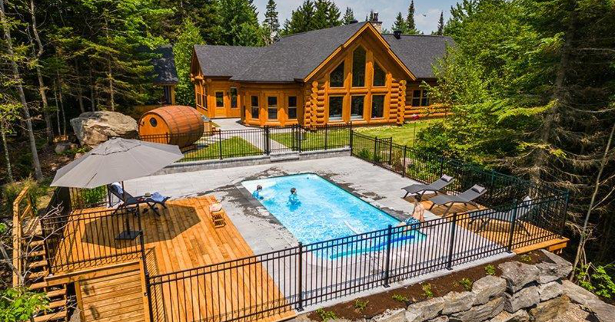 Mille-Isles, Laurentides | Chalet White Rabbit Spa (Lac Fiddler) CITQ ...